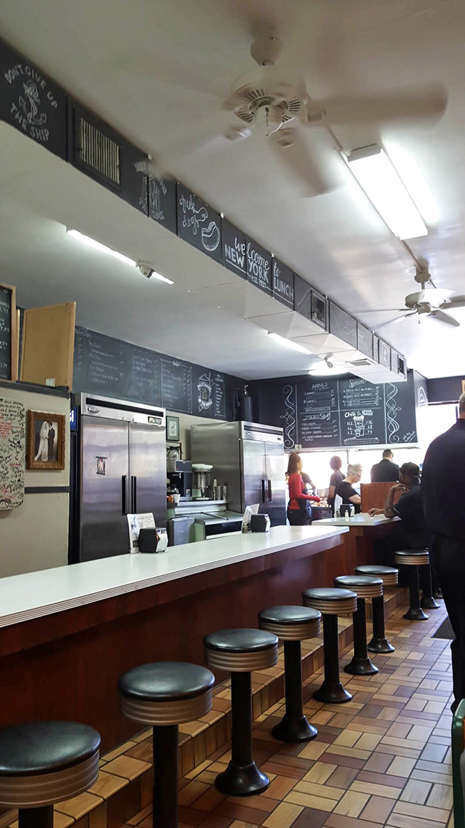 Where magic happens—the counter view offers dinner and a show as short-order wizardry unfolds before your very eyes.