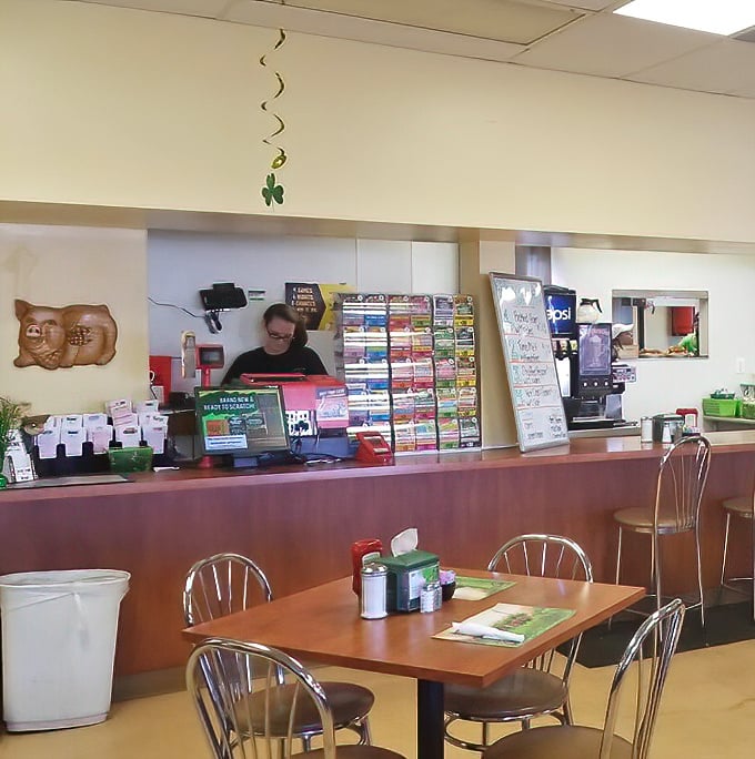 Where the magic happens – a service counter that's seen thousands of orders, conversations, and coffee refills over the years.