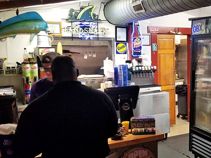 A glimpse behind the scenes where seafood magic happens. Like peeking into Santa's workshop, if Santa specialized in fish instead of toys.