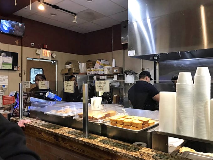 Where the magic happens—simple, efficient, and focused entirely on getting that smoky goodness from their hands to your mouth.