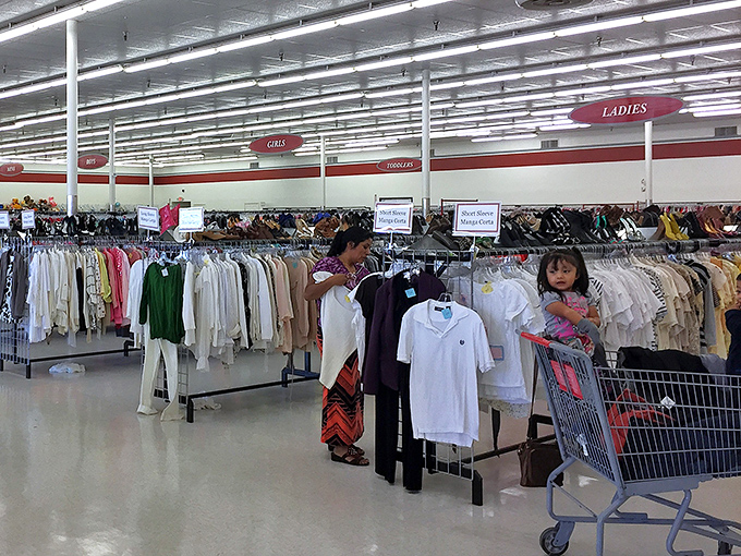 The thrill of the hunt in action. Finding that perfect piece is like striking gold in the retail wilderness.