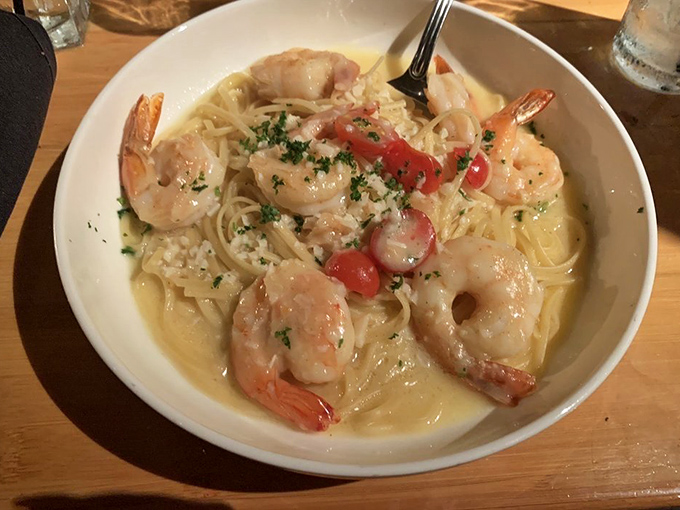 Shrimp scampi that transports you to coastal Italy. Plump shrimp swimming in buttery, garlicky goodness—bring extra bread for dipping!