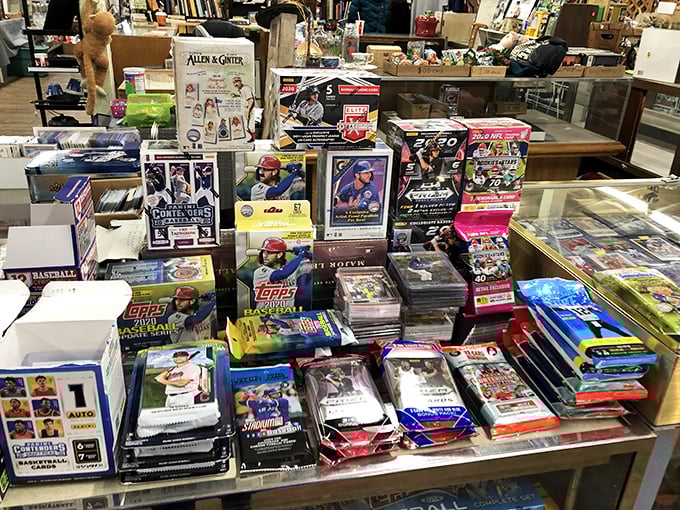 Baseball card heaven for collectors young and old – where childhood heroes are preserved in plastic, waiting to inspire new generations of fans.