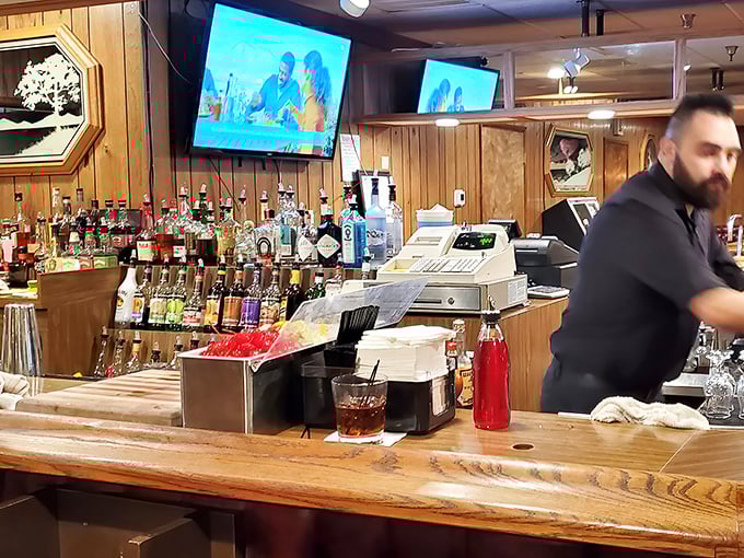 Behind every great bar is a bartender who's seen it all. The bottles aren't just decoration—they're stories waiting to be poured.