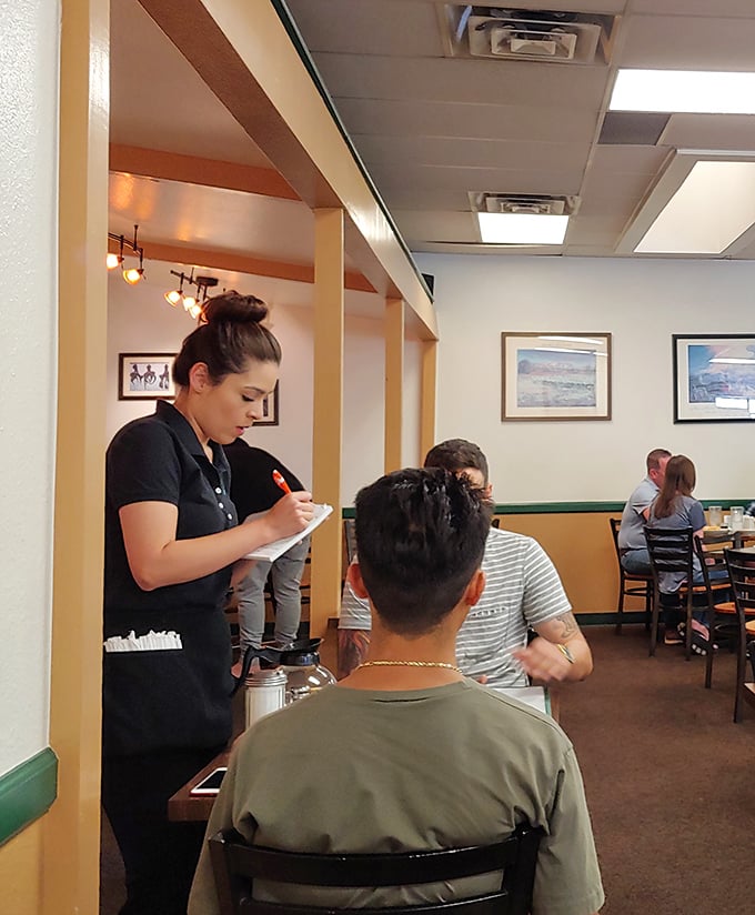 The staff moves with practiced efficiency, taking orders with the confidence that comes from knowing every customer will leave happy.