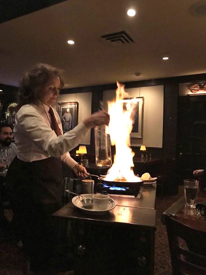 Tableside flambe isn't just cooking—it's dinner theater where the finale is something delicious on your plate rather than a curtain call.