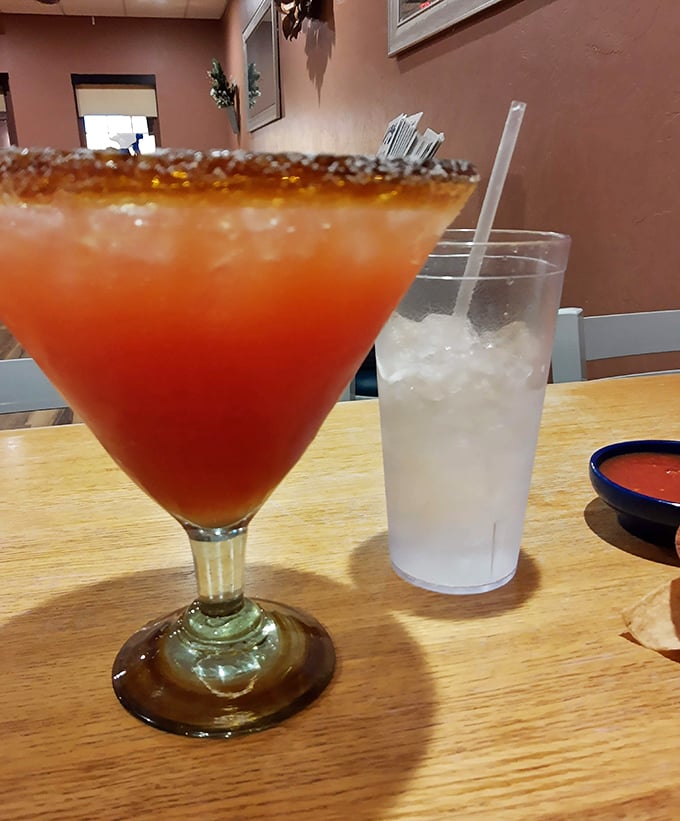 This isn't just a margarita—it's liquid sunshine with a salt-rimmed attitude. The perfect companion for enchilada adventures and taco expeditions.