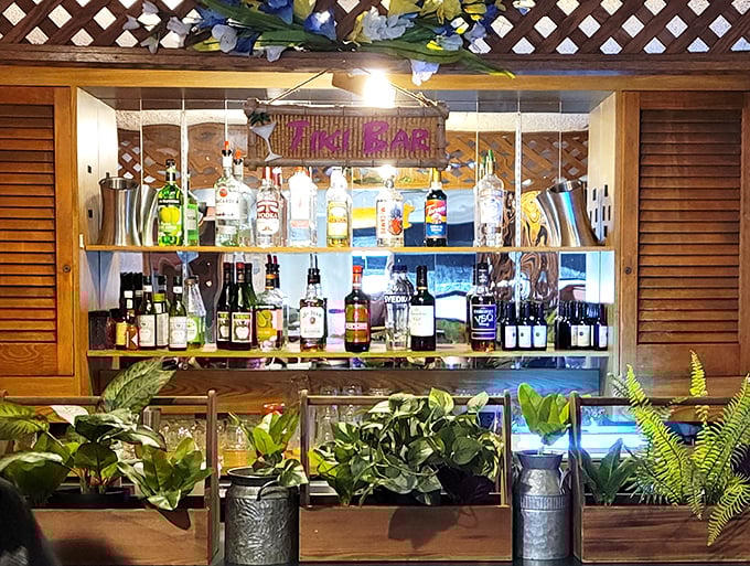 Their tiki bar setup isn't trying to transport you to Maui – it's creating its own unique Delaware oasis, one cocktail at a time.