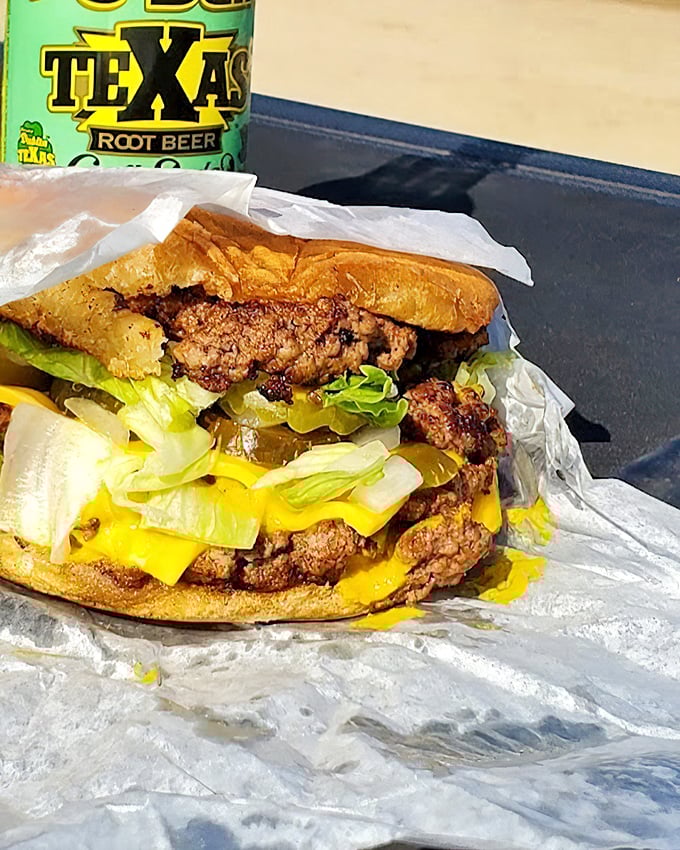 This burger and Texas root beer combo is the Lone Star State's version of champagne and caviar—but infinitely more satisfying after a long drive.
