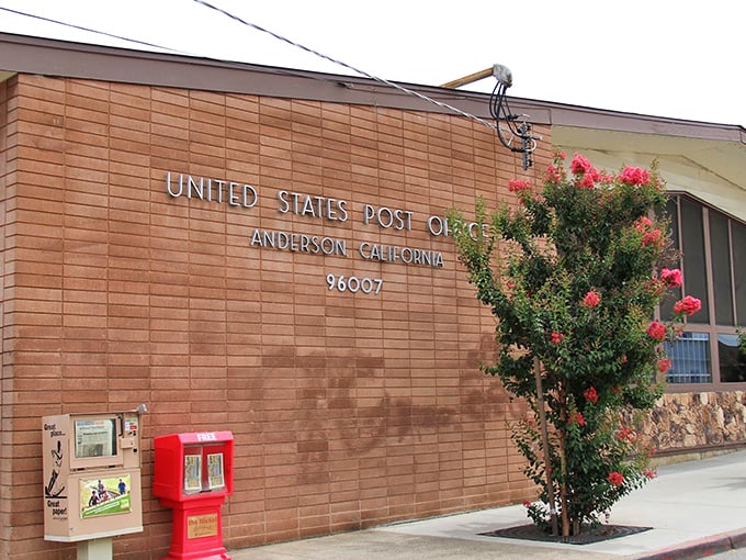 The local post office – where mail still arrives without someone asking you to rate your delivery experience afterward.