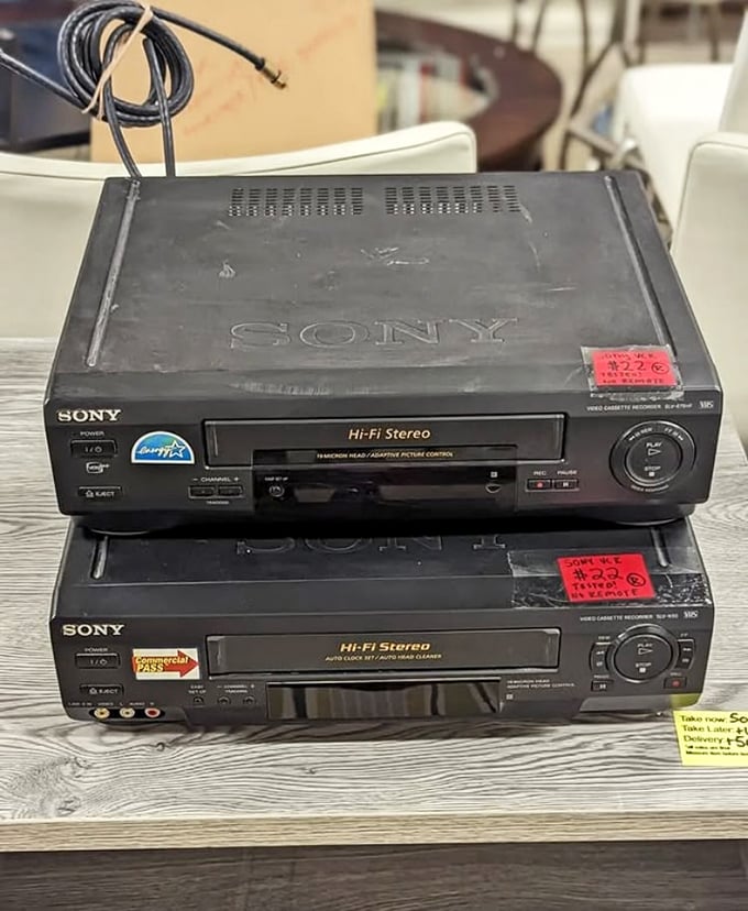 These Sony VCRs aren't obsolete technology—they're time machines waiting to reunite you with that wedding video trapped on VHS since 1992.