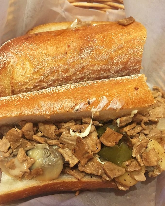 The vegan cheesesteak proves that plant-based can be indulgent too – a sandwich revolution that doesn't sacrifice an ounce of flavor or Philadelphia tradition.
