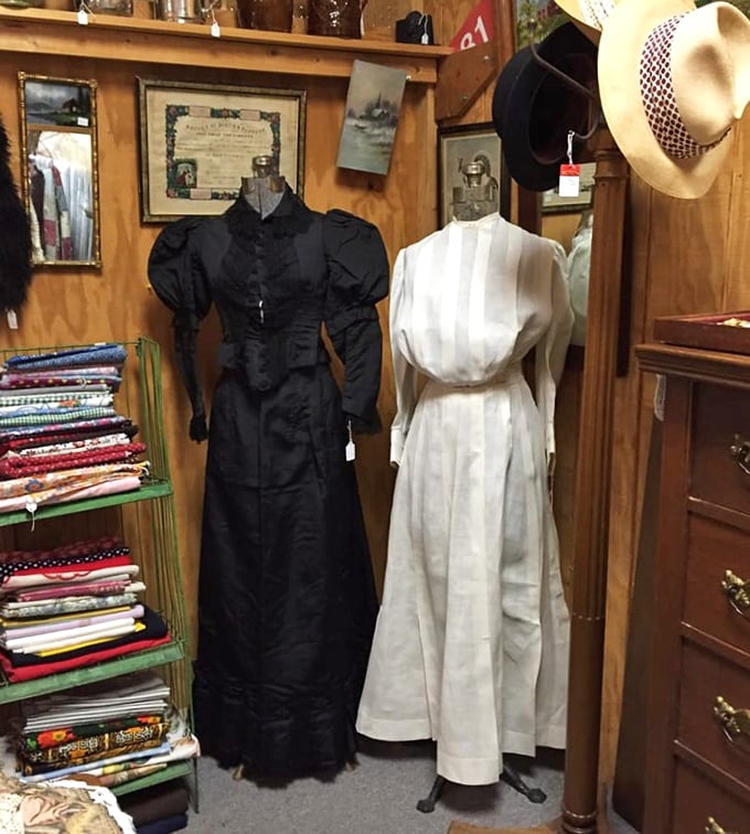 Victorian elegance frozen in time—these dresses once waltzed through parlors and witnessed the birth of the modern era.