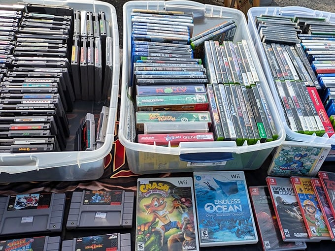 Gaming nostalgia by the binful! These cartridges contain countless hours of childhood memories and the occasional frustrating boss level.
