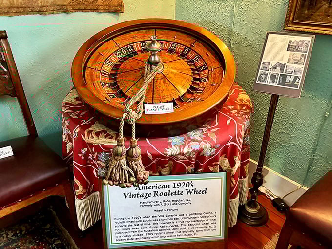 Before Vegas went digital, this vintage roulette wheel determined fortunes with mechanical precision and considerably more charm than a smartphone app.