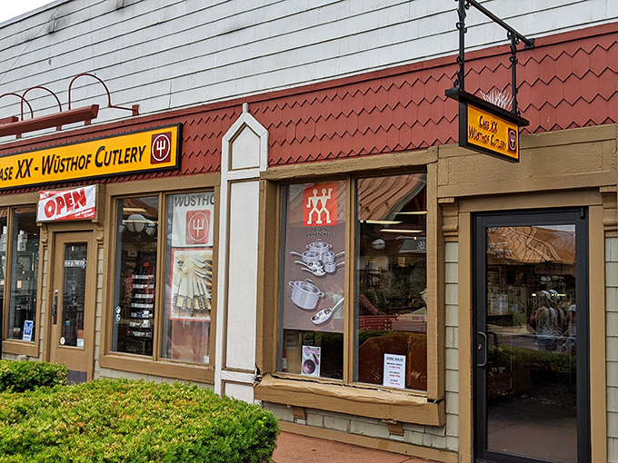 Knife enthusiasts and home chefs find their happy place at Wüsthof, where German engineering meets American bargain hunting in perfect harmony.