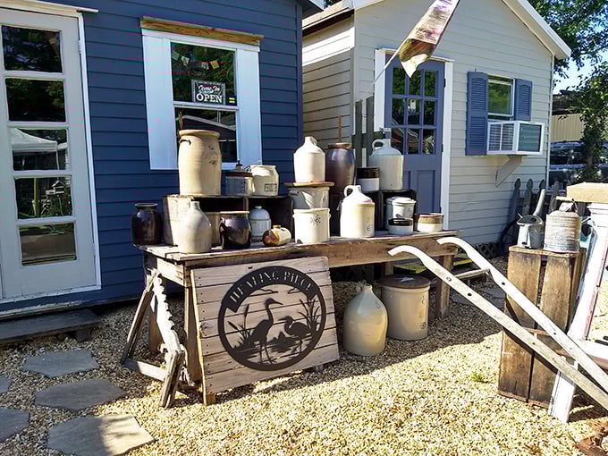 Metal weathervanes and sculptures that somehow make you believe your suburban yard needs a six-foot copper rooster. And you're probably right.