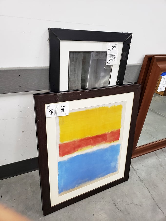 Abstract art that might be worth thousands—or might just perfectly match your living room color scheme. Either way, it's priced like a fast-food meal.
