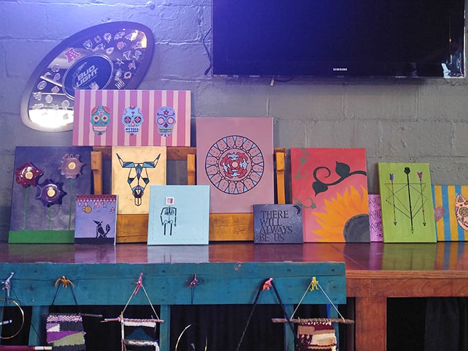 Local art adorns the walls, turning Slammers into part gallery, part pizzeria—a feast for both stomach and soul.