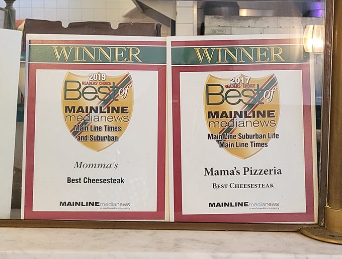 Awards don't lie—these "Best Cheesesteak" honors from Main Line media outlets confirm what locals have known for years.