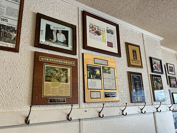 The wall of fame tells stories of celebrity visits and accolades, but the real stars are the recipes that haven't changed in decades.