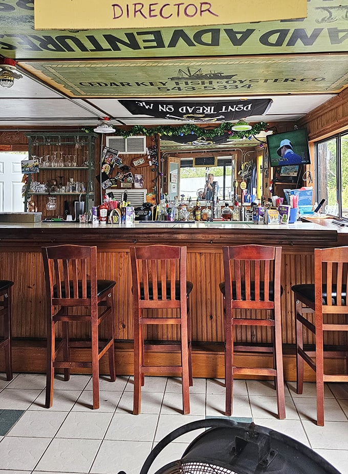 The bar area isn't just for drinks – it's command central for Annie's operation, where orders are called and local gossip is exchanged in equal measure.