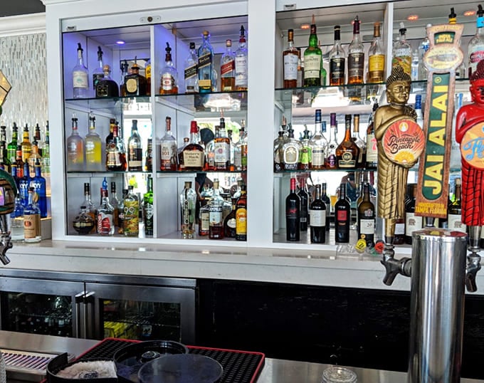 The bar doesn't just serve drinks; it serves liquid accompaniments to the main event happening on your plate.