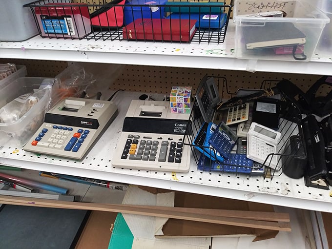Vintage calculators that survived math class trauma now await collectors or those who distrust smartphone apps for basic addition.