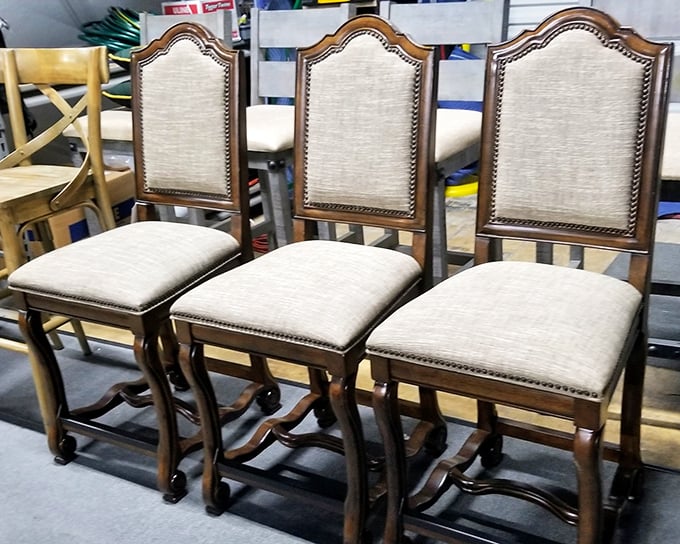 These elegant dining chairs aren't just seating—they're time machines to Sunday dinners where phones stayed in pockets and conversations lasted for hours.