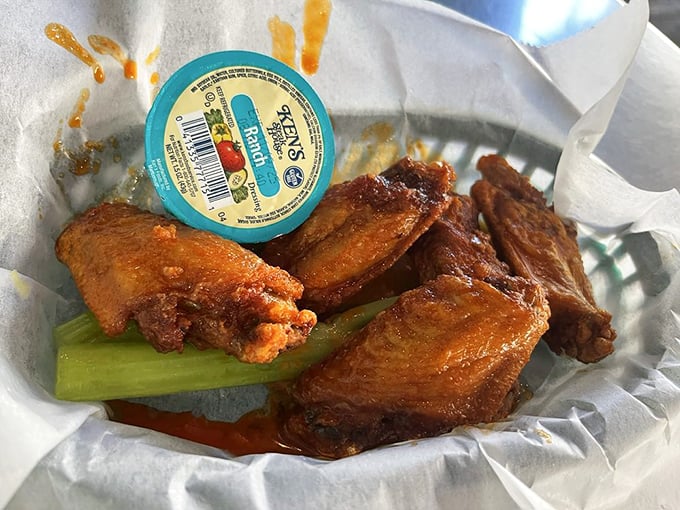 Wings that don't need a sports bar setting to shine—these crispy, sauce-slathered beauties could make a vegetarian question their life choices.