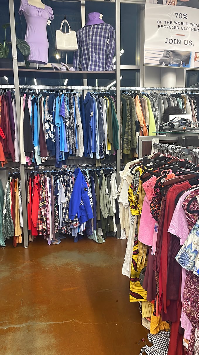 Color-coded clothing nirvana. The rainbow organization system makes finding your perfect shade of style delightfully simple.