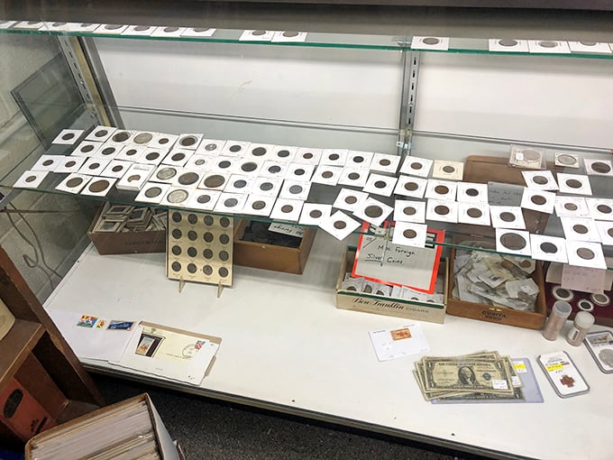 Numismatist nirvana – where history is literally changing hands as collectors pore over coins that once jingled in pockets decades ago.