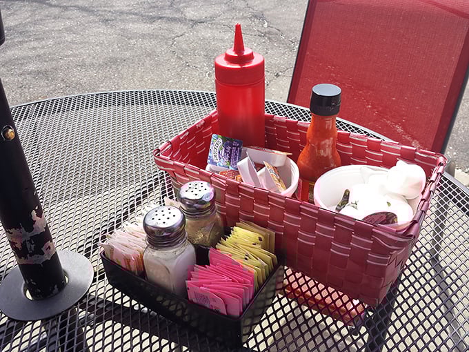 The condiment caddy – that humble table hero ensuring your breakfast reaches its full flavor potential.
