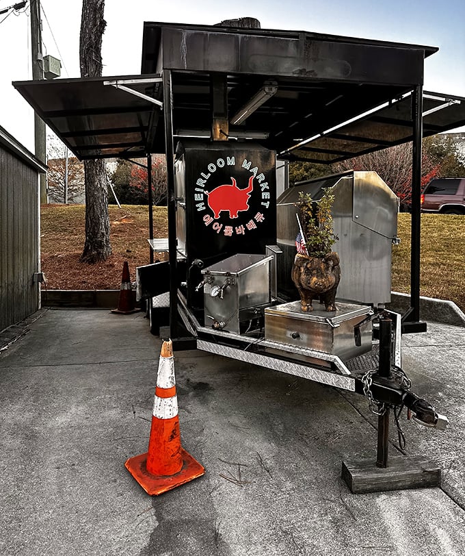 Their mobile smoking setup – because great barbecue requires the right equipment and a willingness to take it on the road.