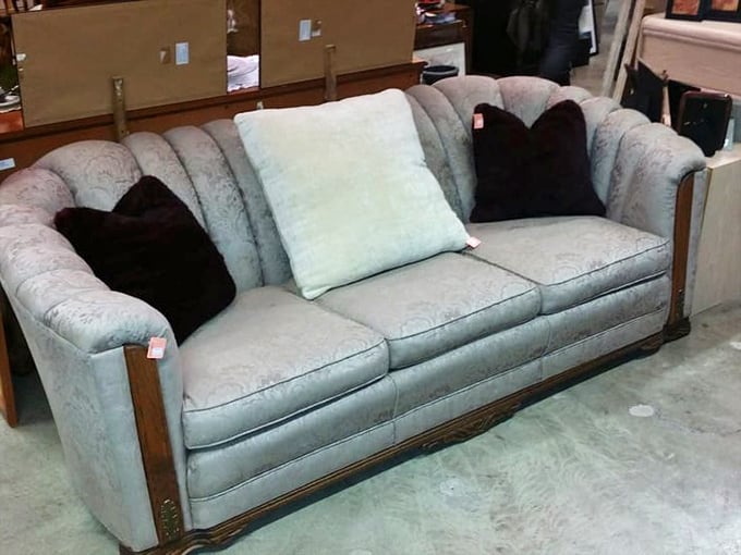 This isn't just a couch—it's a statement piece with stories to tell. Perfect for both napping and sophisticated entertaining.