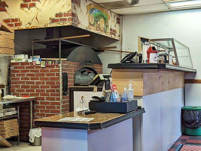 Where the magic happens. The brick oven isn't just equipment—it's the heart and soul of what makes Big PaPa's pizza transcendent.