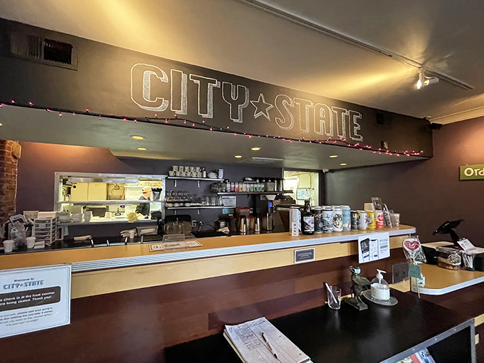 The counter view—where breakfast magic happens. Like watching a delicious Broadway show where the finale is always on your plate.