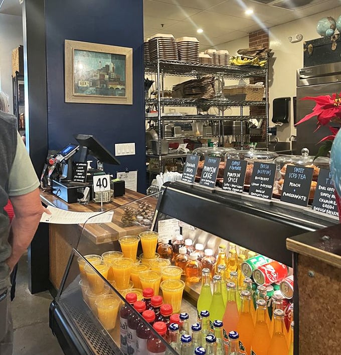 The drink station showcases Vovomeena's liquid assets—from fresh-squeezed juices to specialty coffees that make mornings something to look forward to.