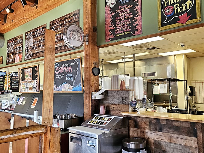 The ordering counter—where dreams are made, decisions are agonized over, and the phrase "I'll have one of everything" seems entirely reasonable.