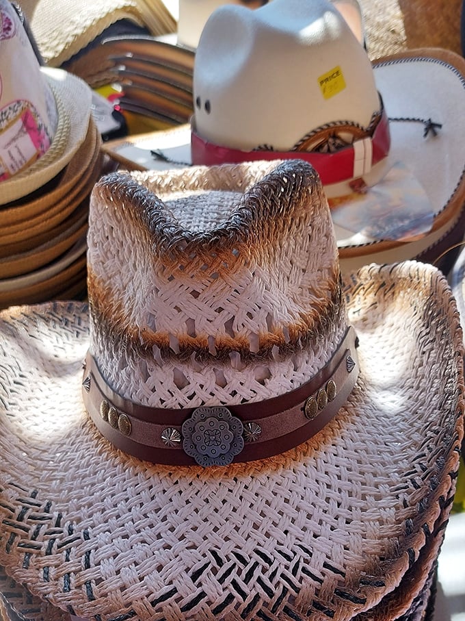 Cowboy couture at its finest – these woven hats offer both Western style and much-needed shade from the relentless Florida sun.