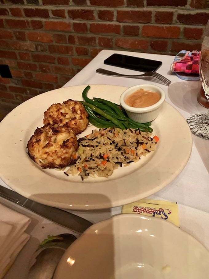 These crab cakes aren't just golden brown—they're the kind of crispy perfection that makes you want to high-five the chef.
