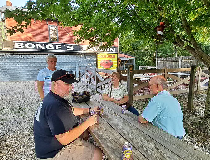 The legendary tailgating tradition at Bonge's: where waiting for dinner becomes its own celebration, complete with coolers, conversation, and anticipation.