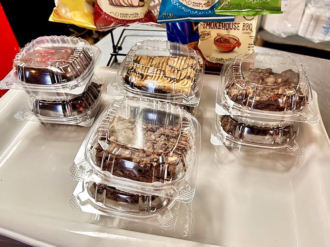 To-go containers packed with smoky goodness—proof that the best souvenirs from Ohio aren't keychains but leftovers that'll make your future self very happy.
