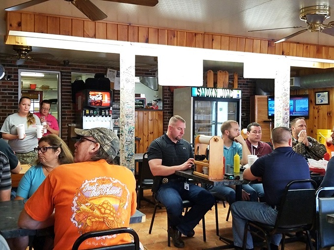 The diverse crowd says everything—when the BBQ is this good, it brings together folks from all walks of life.