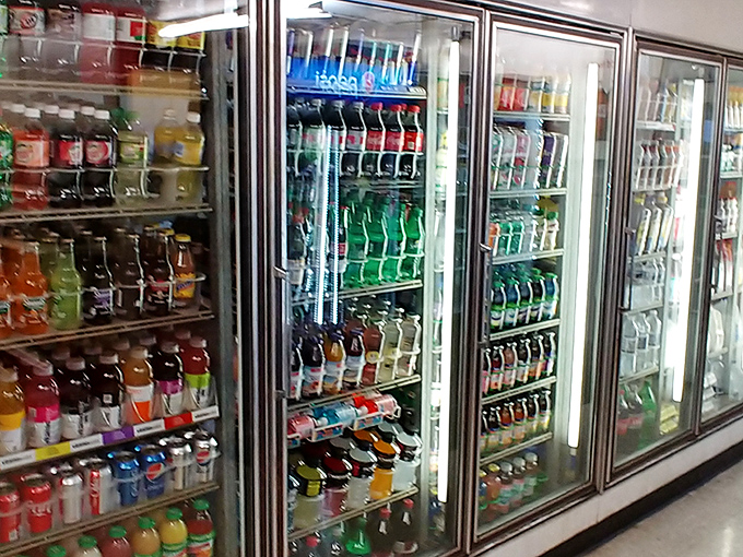 A beverage selection that rivals the Library of Congress. Whatever your thirst demands, these coolers stand ready to serve.