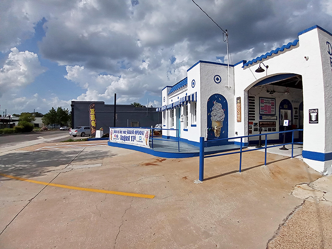 The blue and white exterior isn't just a building—it's a landmark, a memory-maker, and Jacksonville's answer to summer heat.