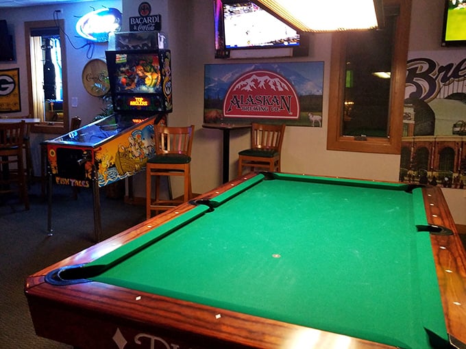 The game room offers billiards and pinball – because sometimes you need to work up an appetite or settle a friendly dispute over who pays.