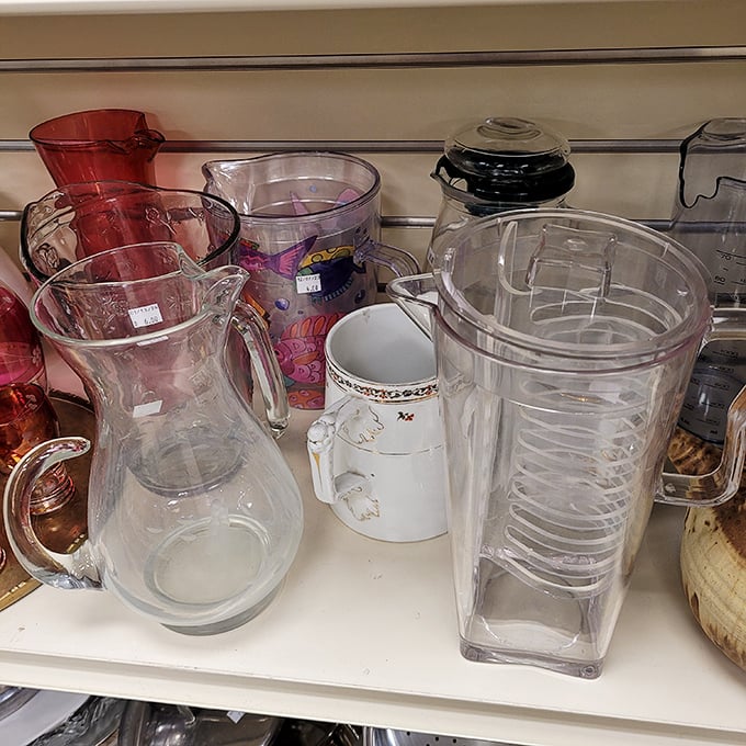 These glass pitchers have poured countless lemonades and mimosas in their past lives—and they're ready for an encore at your brunch.