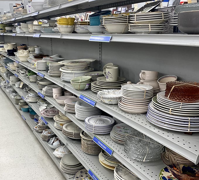 Dish-covery zone! Grandma's china pattern you broke in '93 might just be hiding here, waiting for redemption and your dinner table.