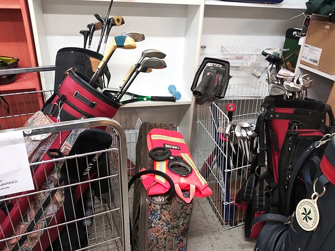 Golf clubs galore for the optimistic duffer – these previously-loved putters and drivers might just improve your game where lessons couldn't.